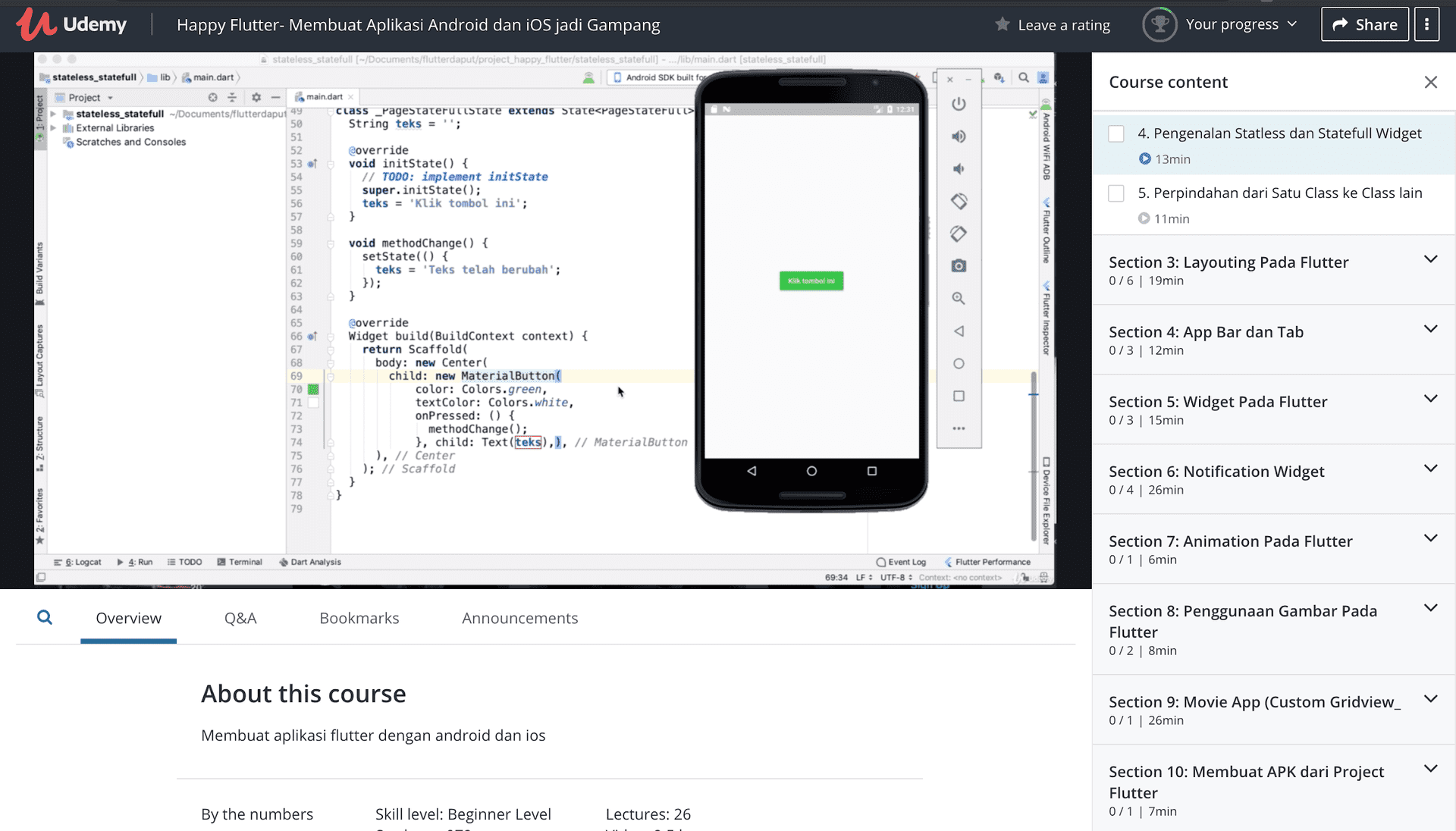 Panduan Dasar Belajar Flutter untuk Pemula - kodedasar.com